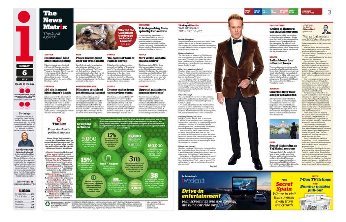 The i paper celebrates its 3,000th edition by thanking readers » Newsworks