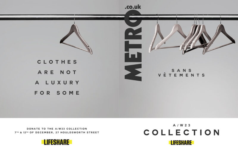 Metro wrap supports Maxine Peake’s campaign for Manchester homelessness ...